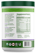 Organic greens powders for energy