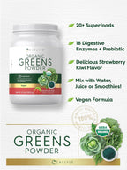 organic greens powders with essential vitamins