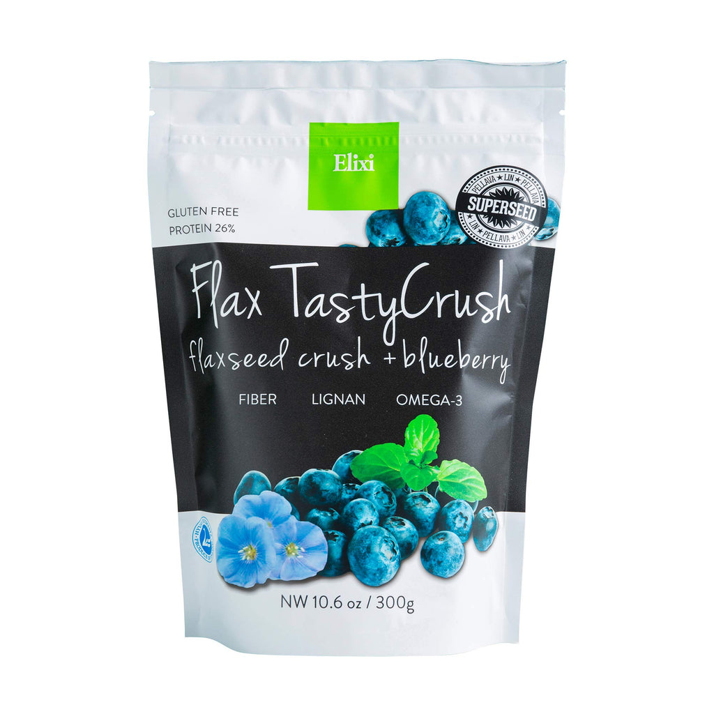 organic ground flaxseed blueberry mix