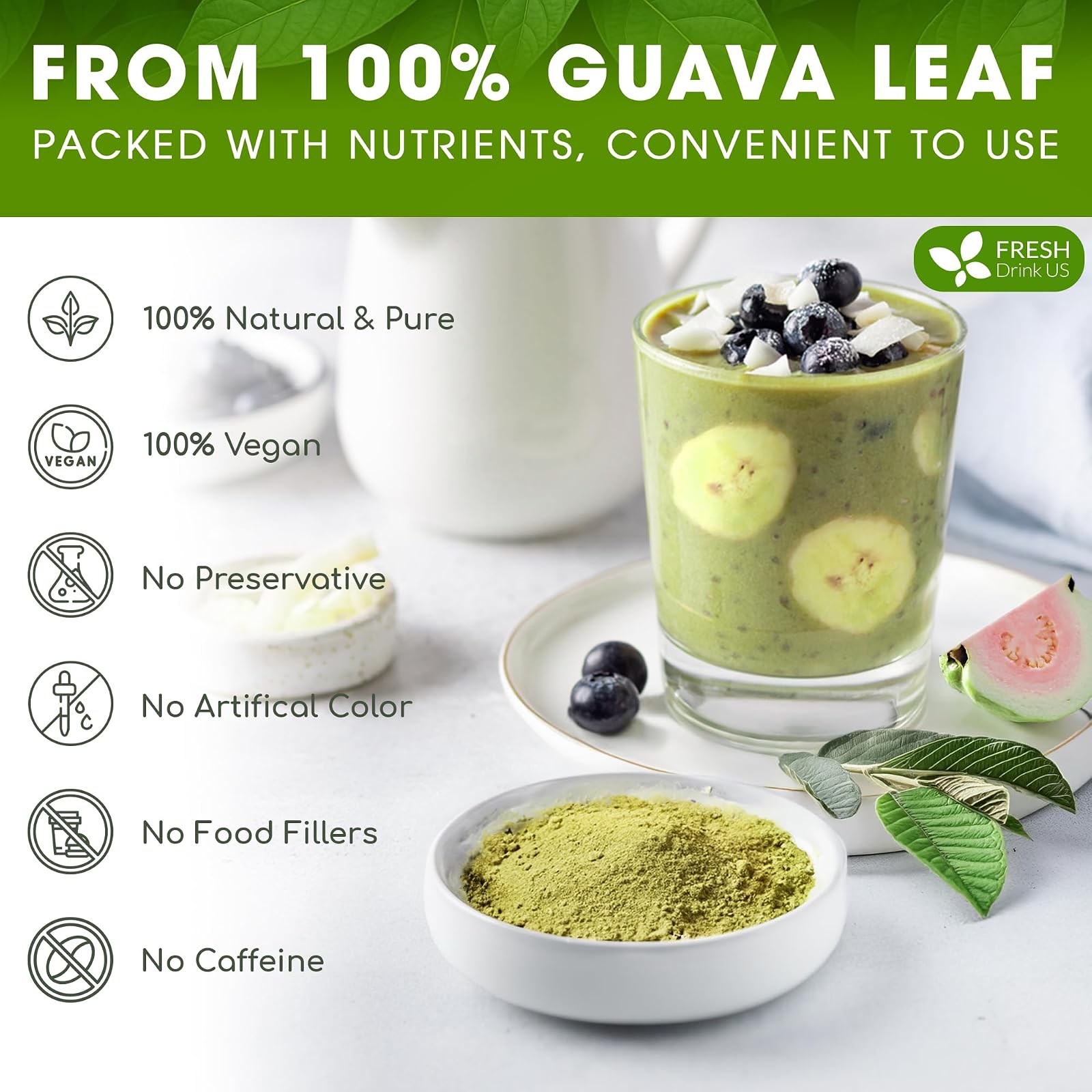 organic guava leaf detox tea