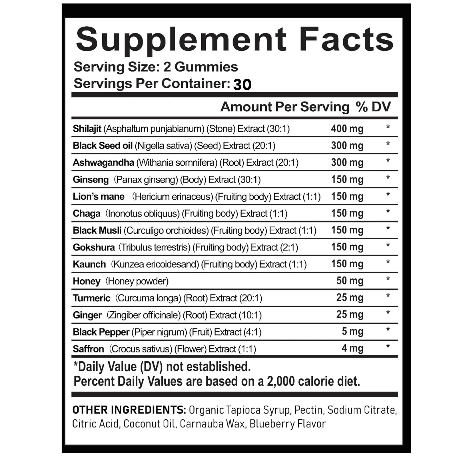 Organic gummies for daily vitamin support