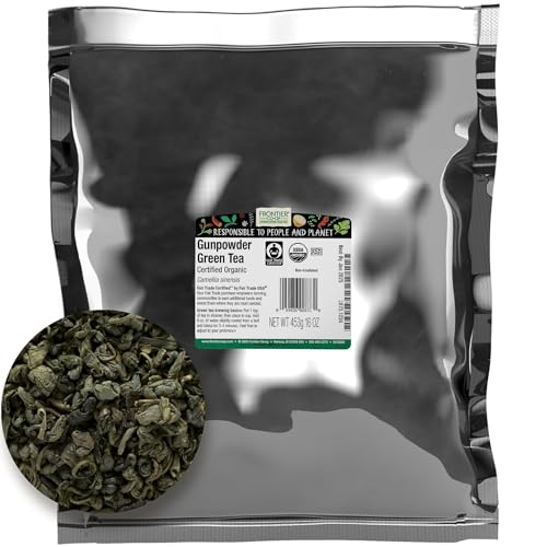 organic gunpowder green tea loose leaf
