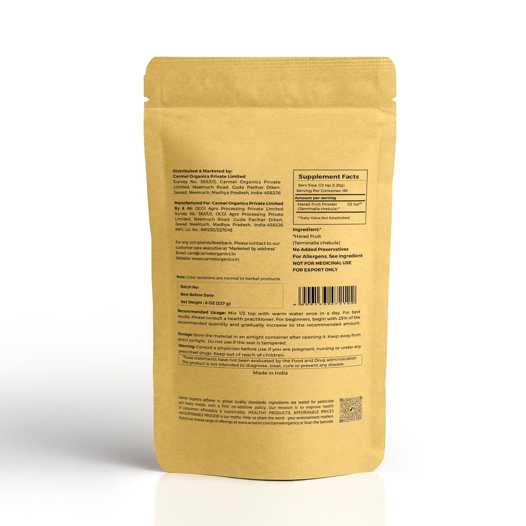 Organic Harad powder for digestion