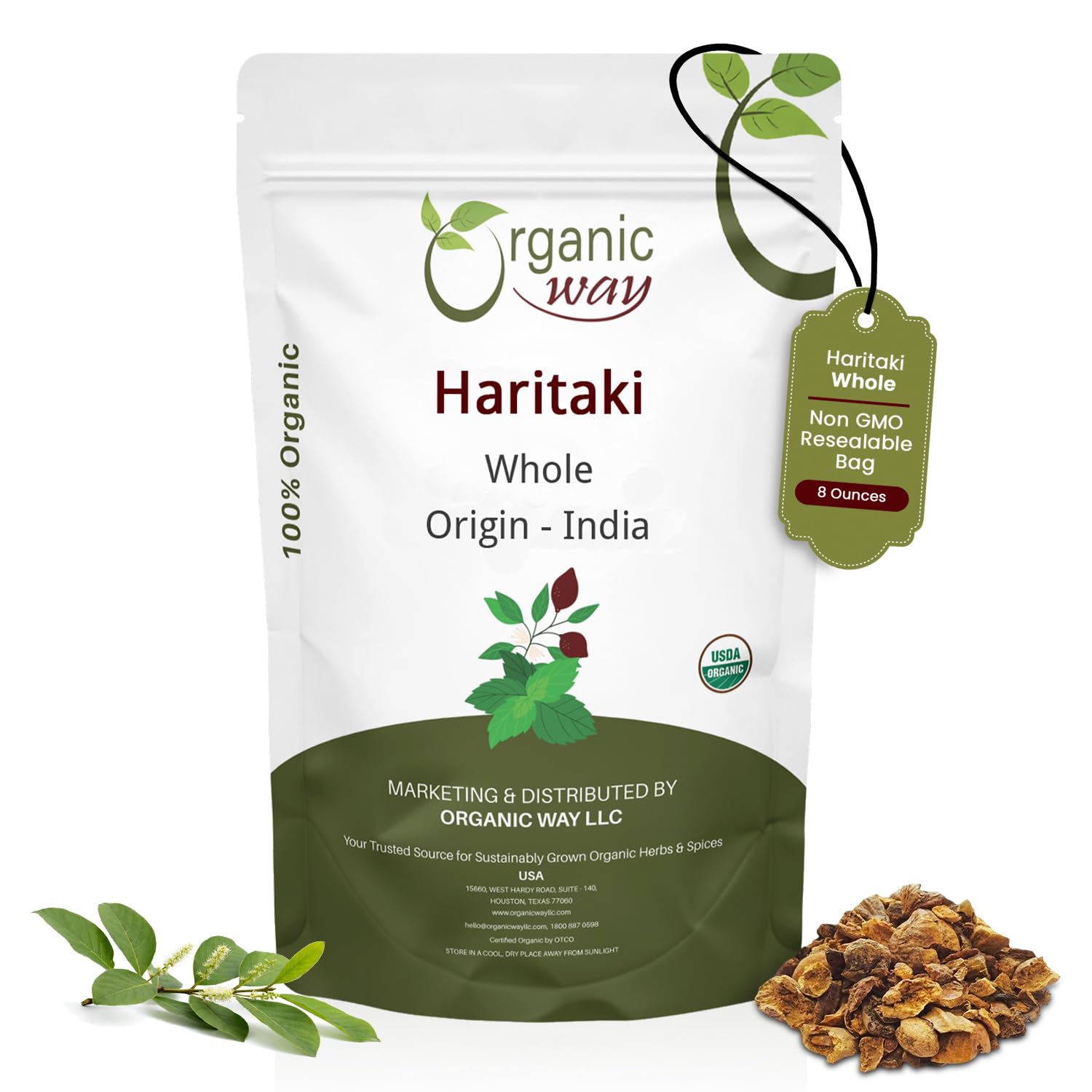 organic haritaki whole for wellness