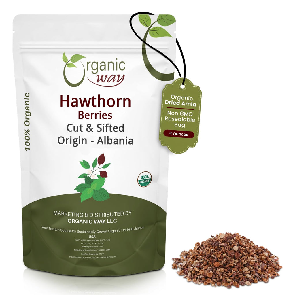 organic hawthorn berries herbal tea