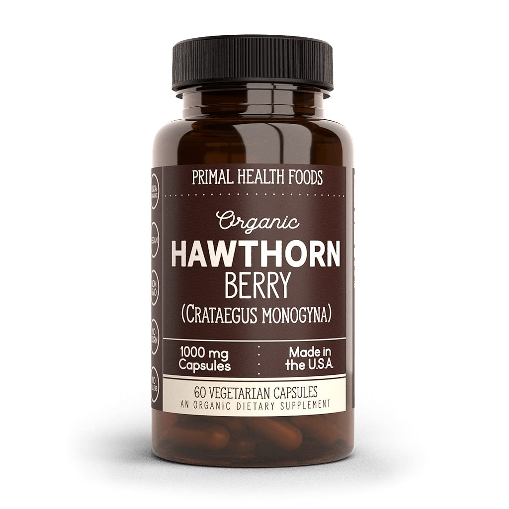 organic hawthorn berry capsules for heart health