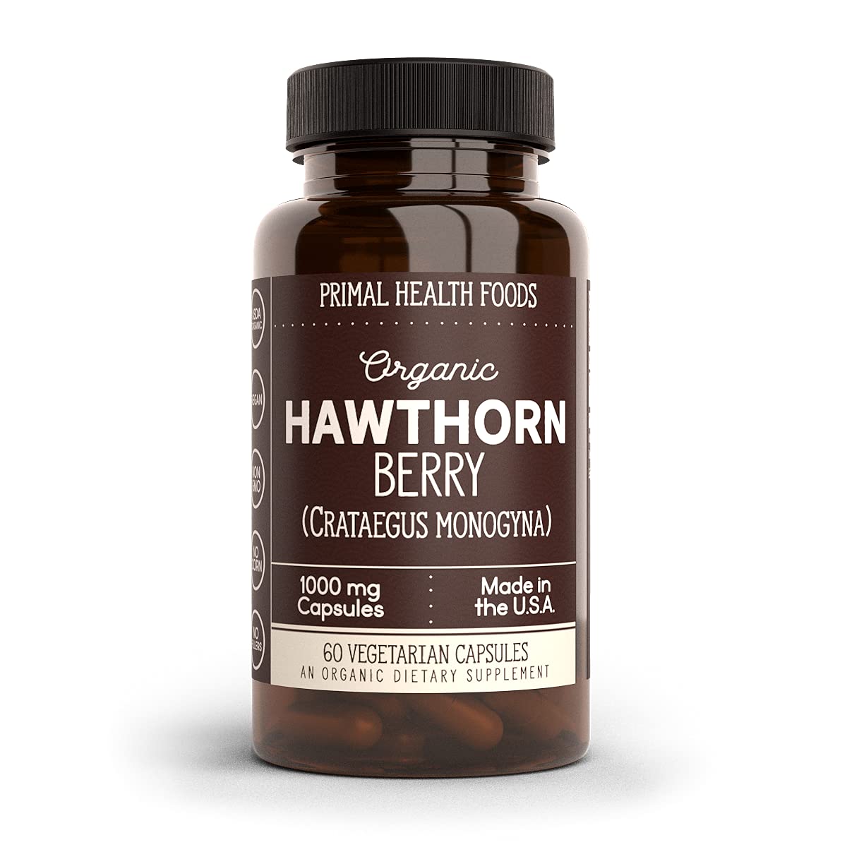 organic hawthorn berry capsules for heart health