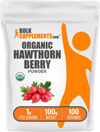organic hawthorn berry powder supplement