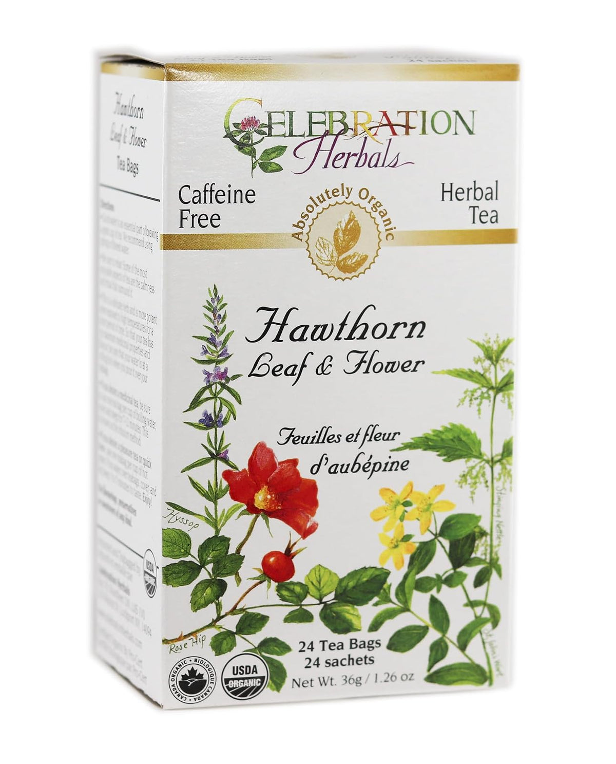 organic hawthorn leaf herbal tea