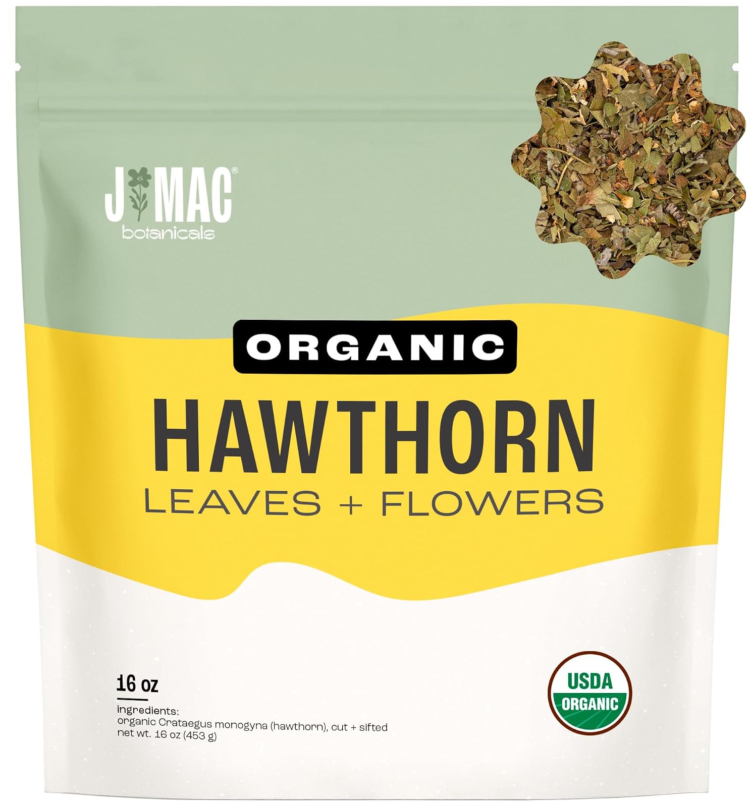 organic hawthorn leaf herbal tea