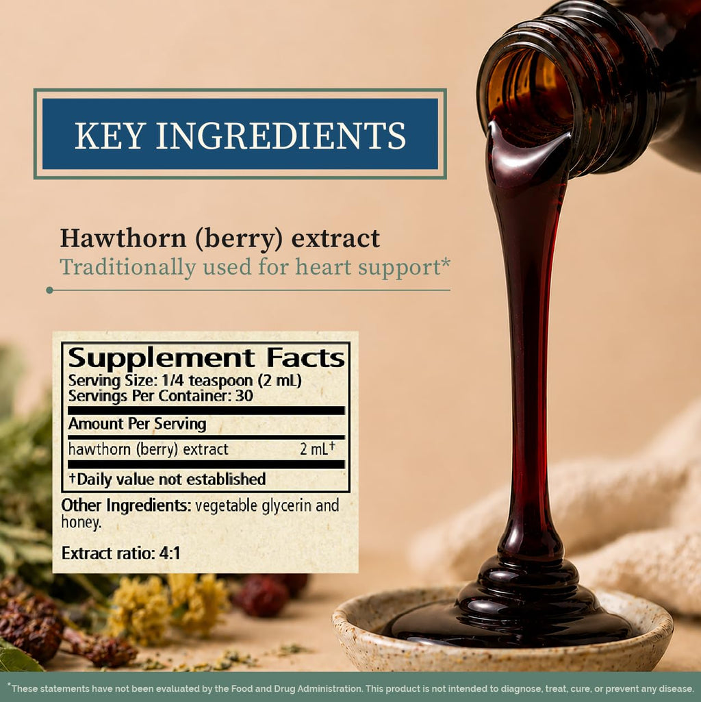 organic hawthorn syrup for wellness
