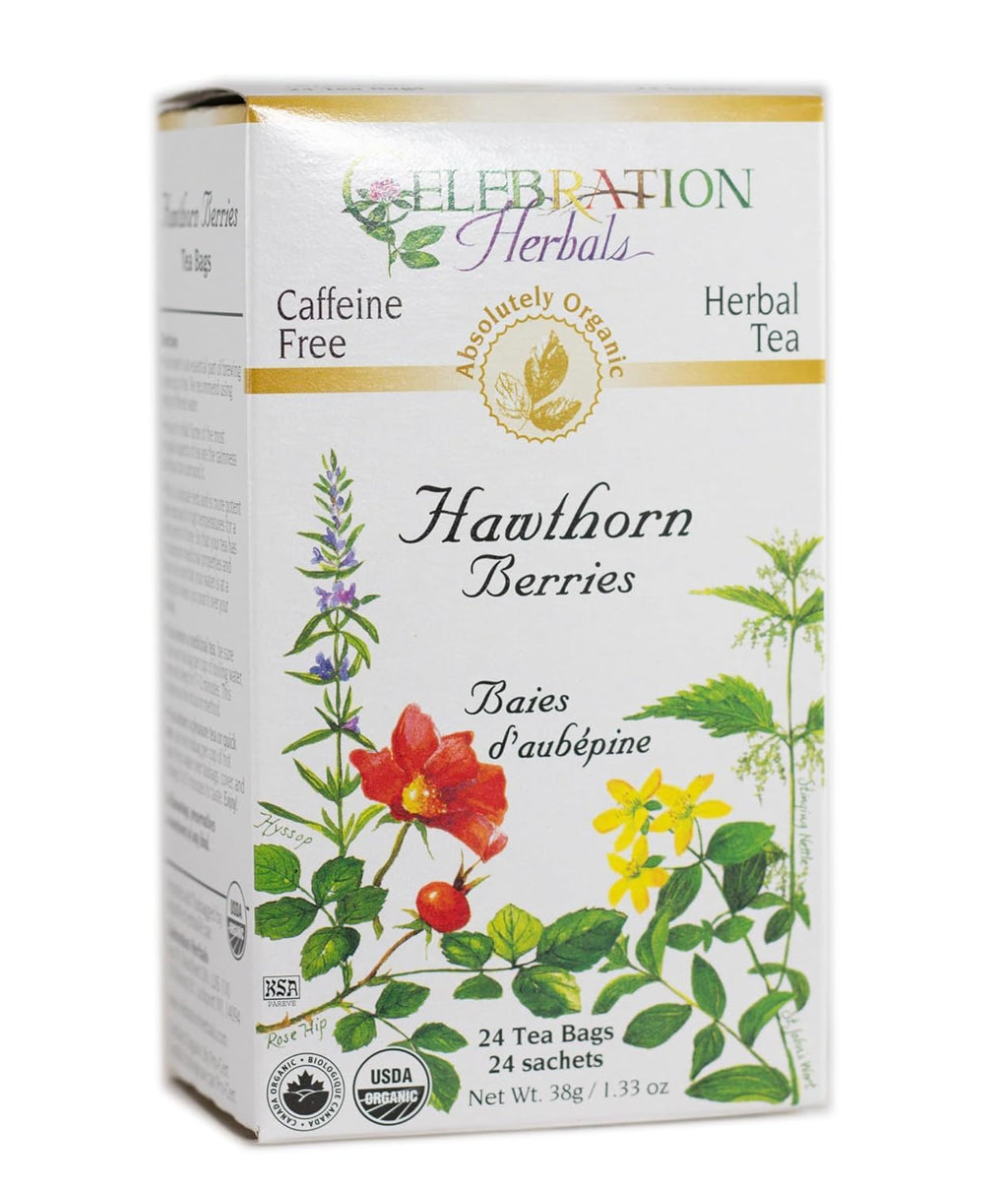 organic hawthorne berries herbal tea
