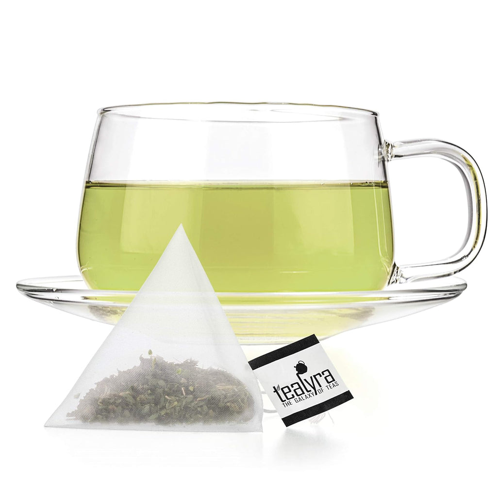 Organic hemp leaves herbal tea