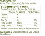 Organic hemp oil for wellness