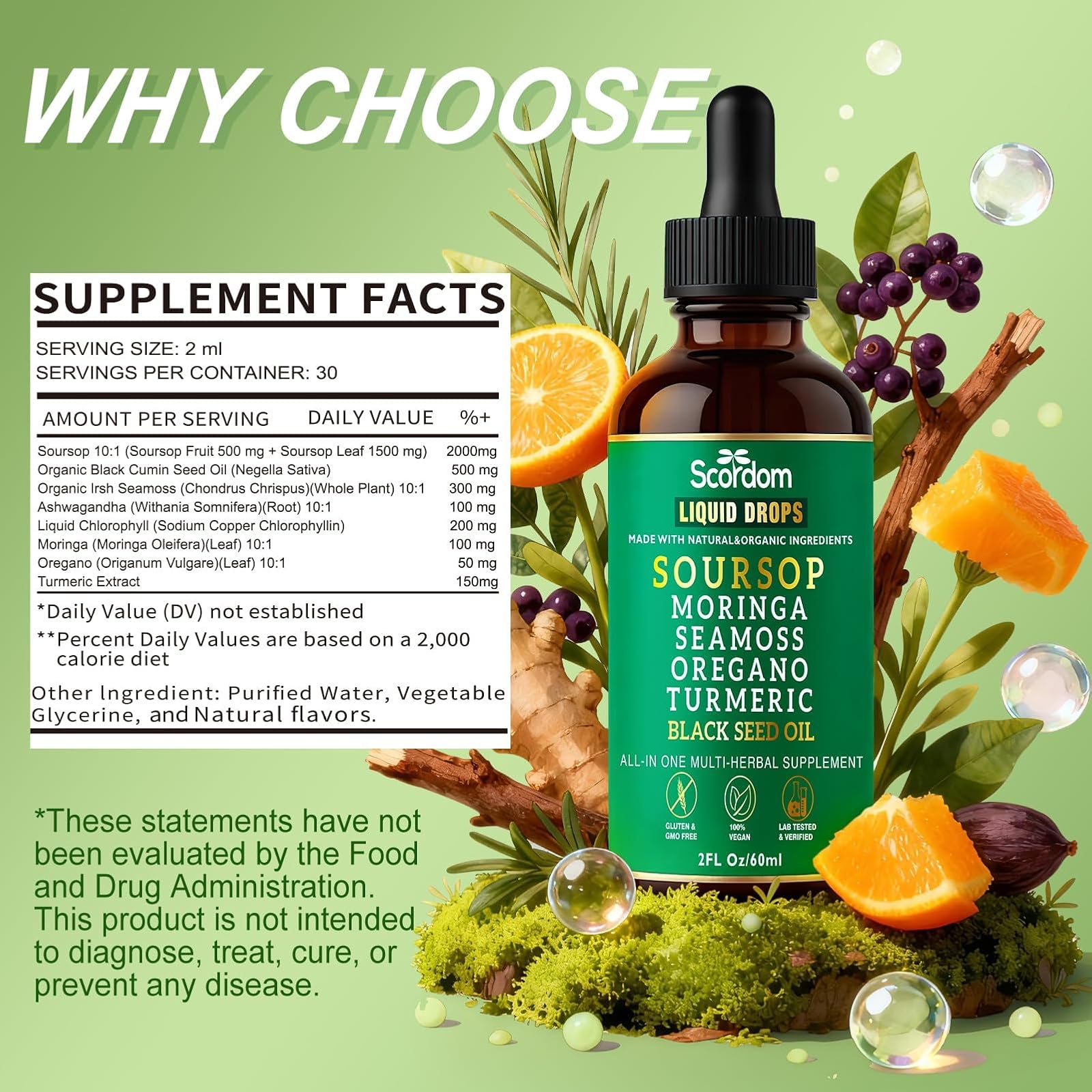 Organic herbal blend for daily use