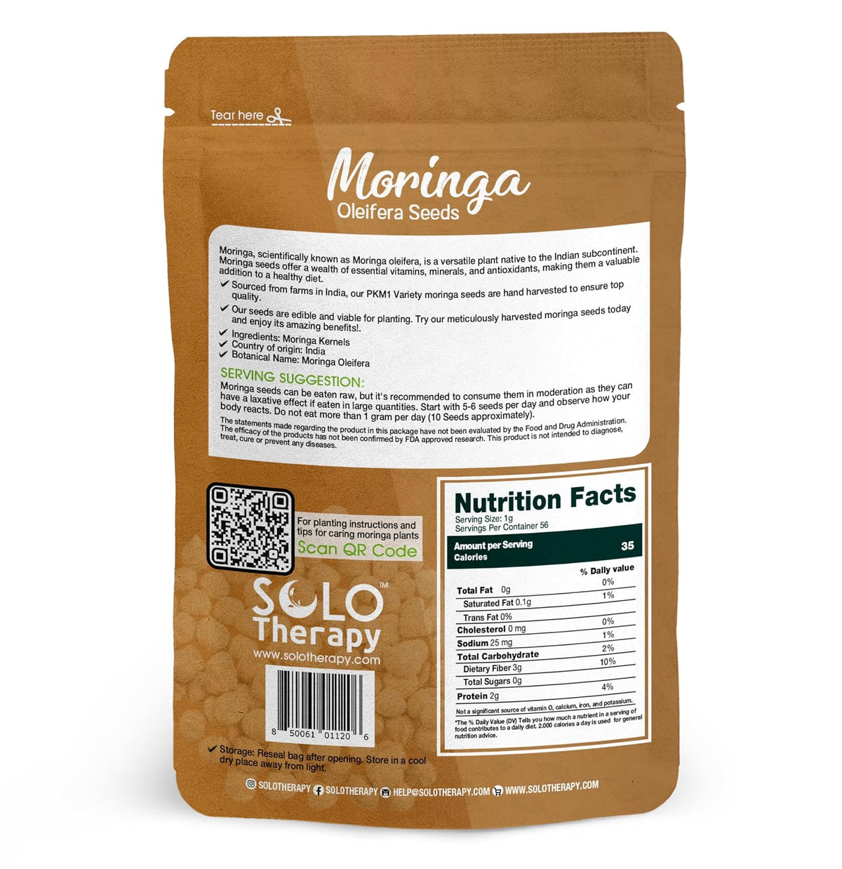 organic herbal blend moringa seeds