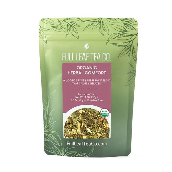 organic herbal comfort tea blend