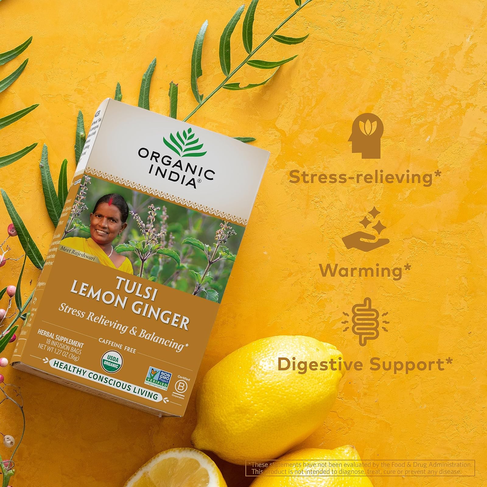 Organic herbal detox tea infusion