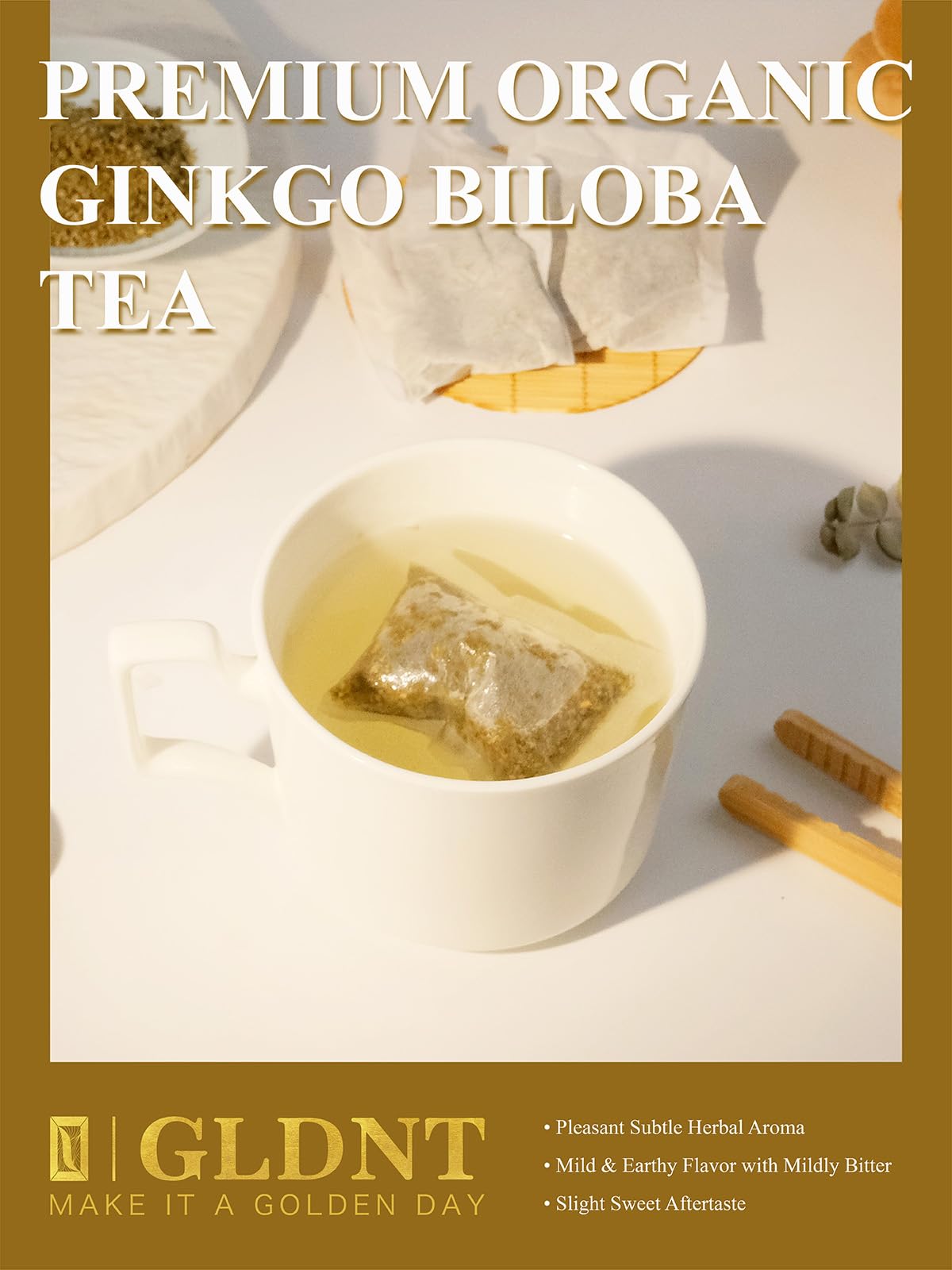 Organic herbal Ginkgo Biloba tea