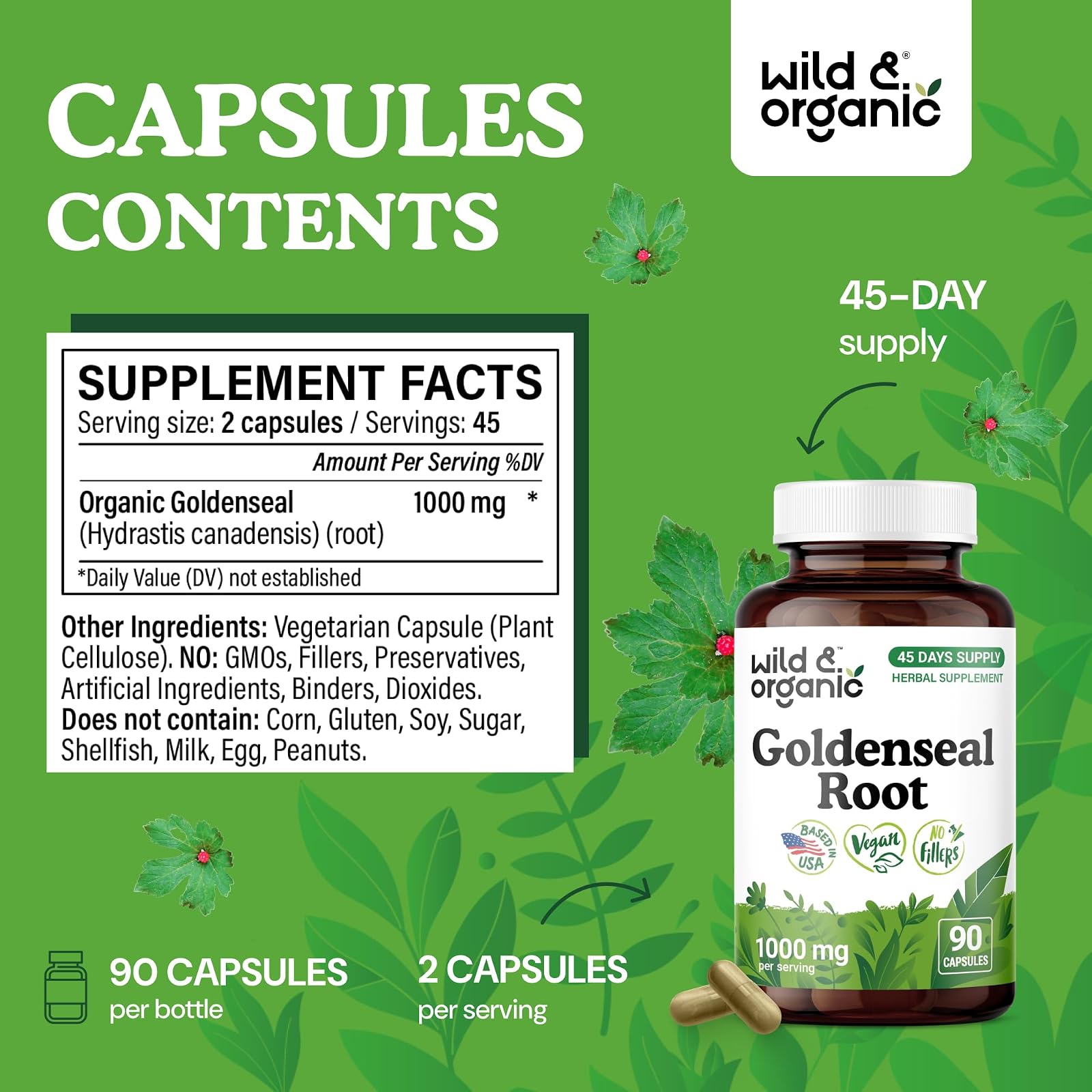 Organic herbal remedy for wellness