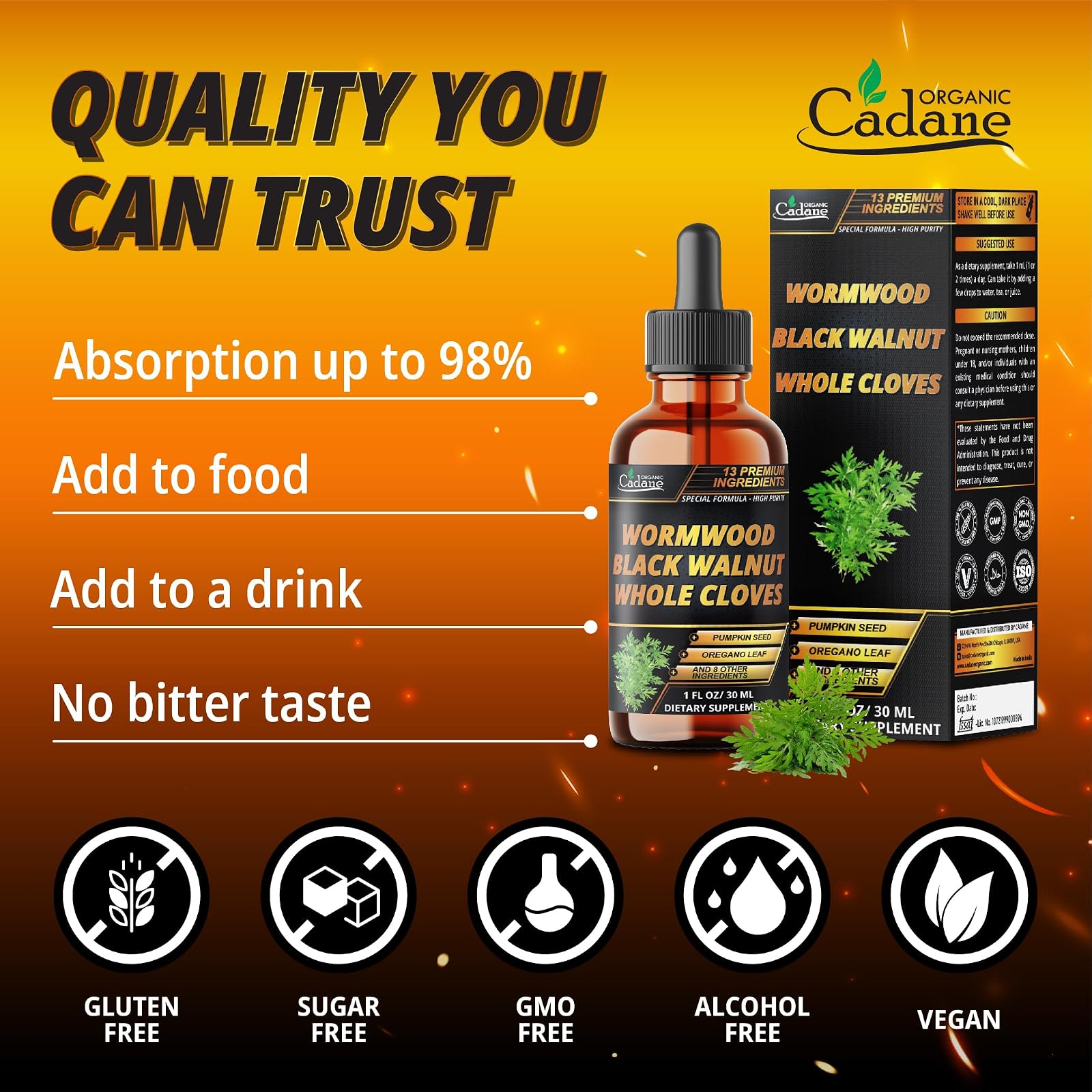 Organic herbal solution for vitality