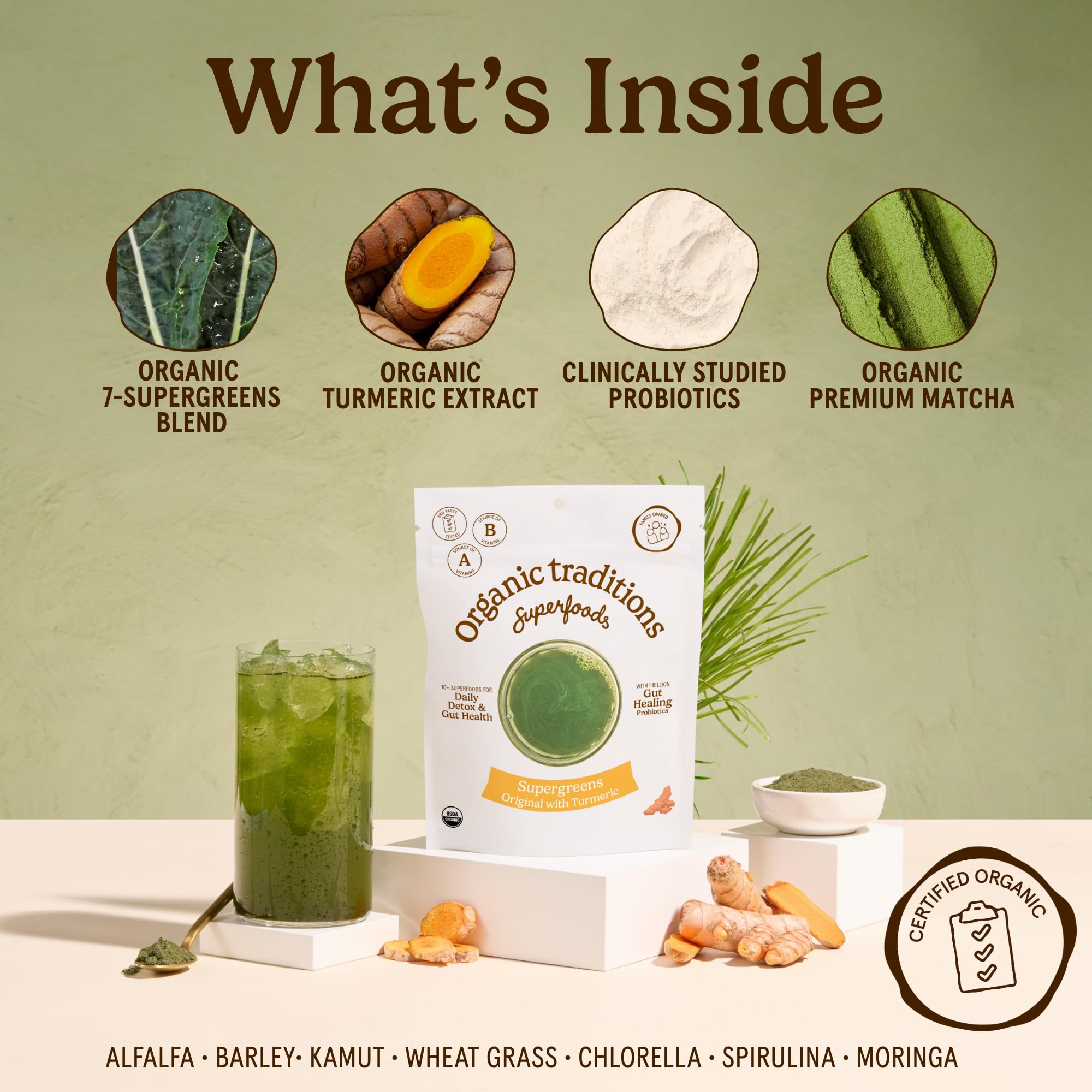 Organic herbal supplement for energy