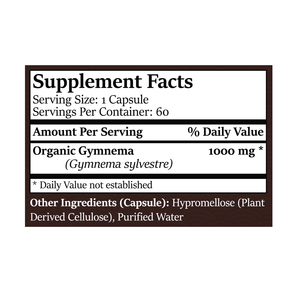 Organic herbal supplement for healthy living