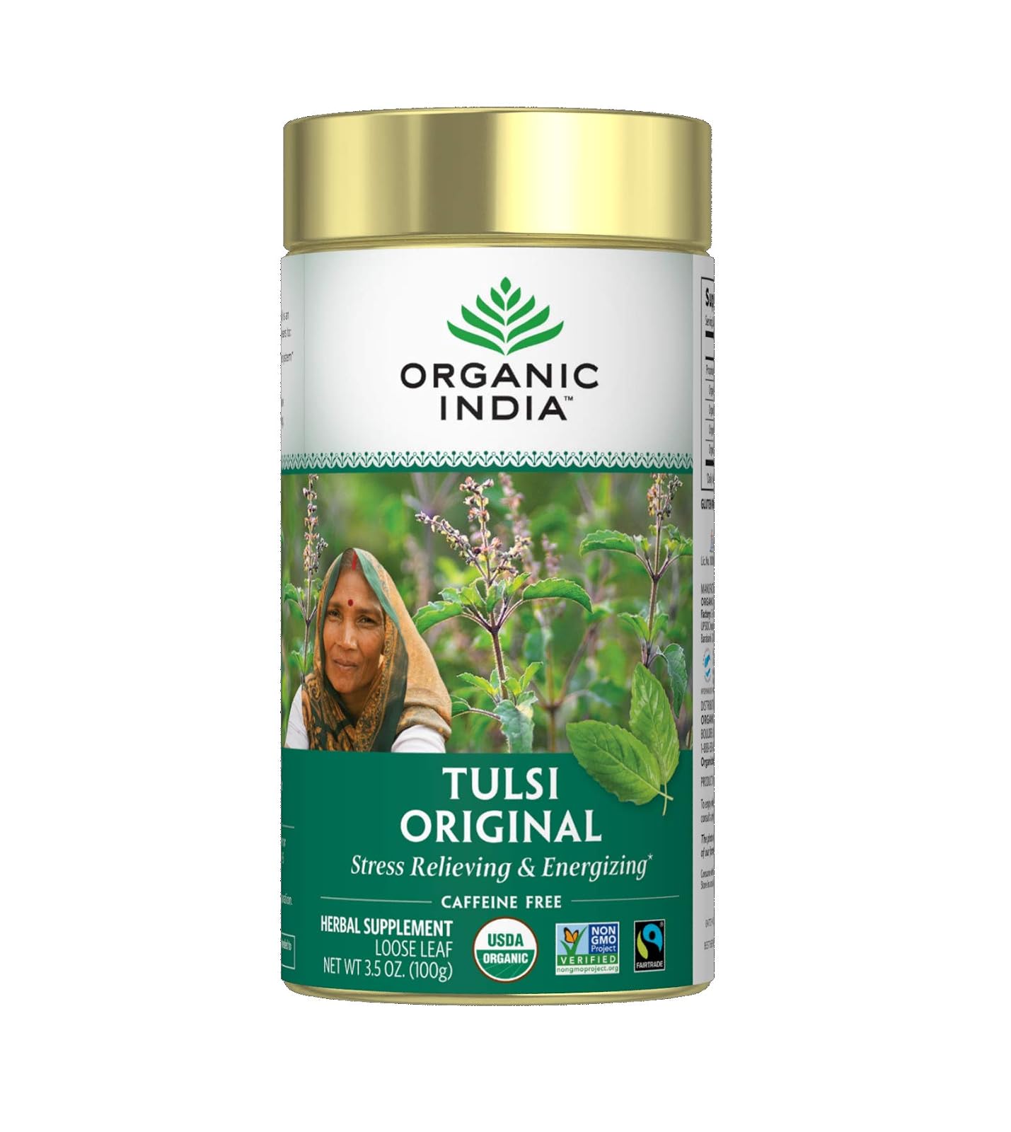 organic herbal tea canister