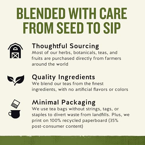 Organic herbal tea for better sleep