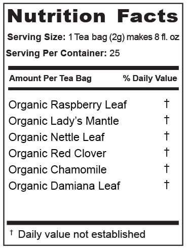 organic herbal tea for conception