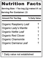 organic herbal tea for conception