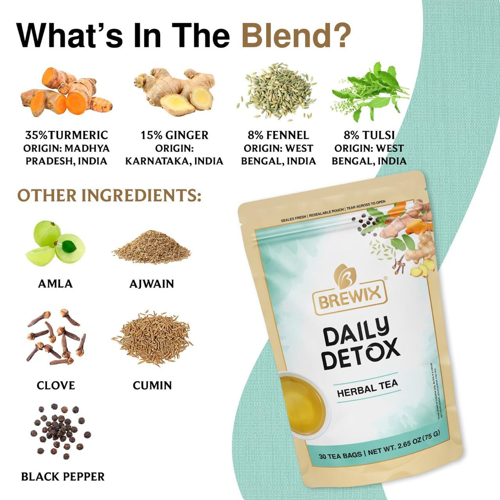 organic herbal tea for daily detox