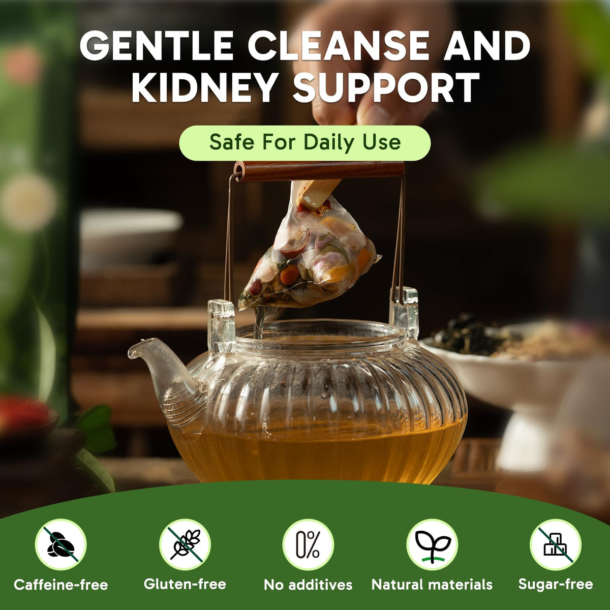 Organic herbal tea for daily health