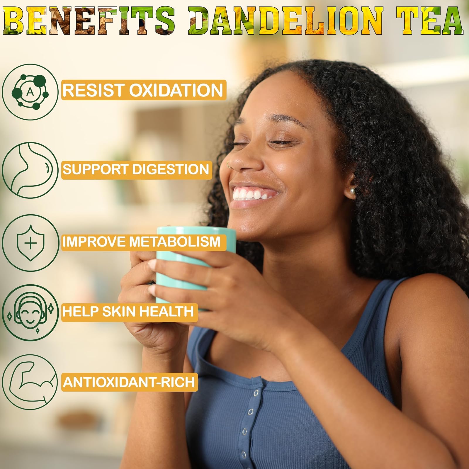 Organic herbal tea for detox