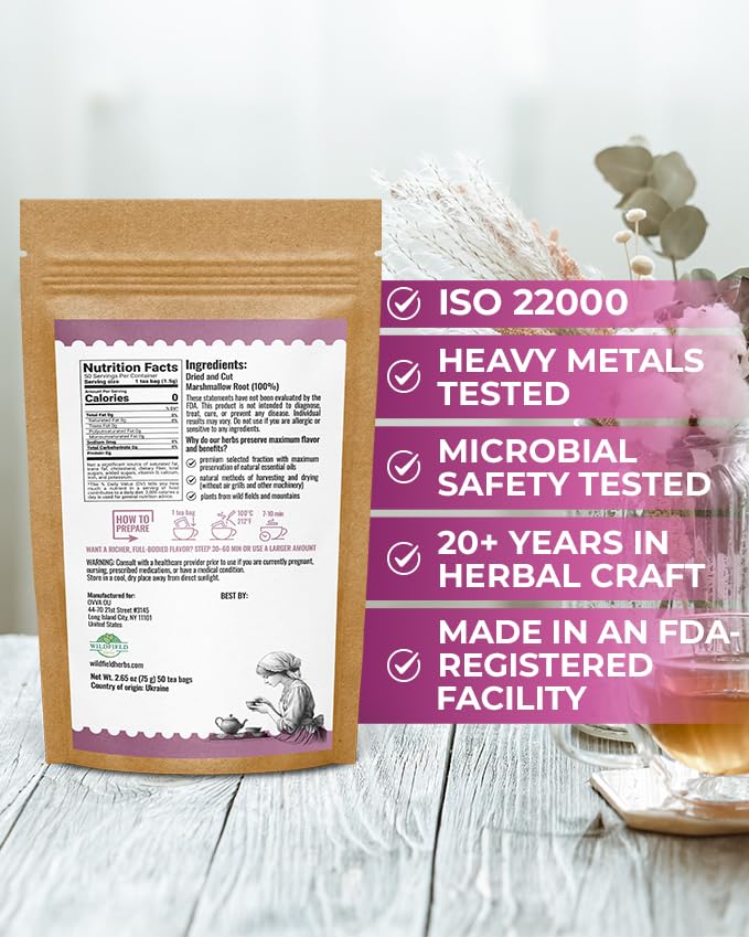 Organic herbal tea for digestion