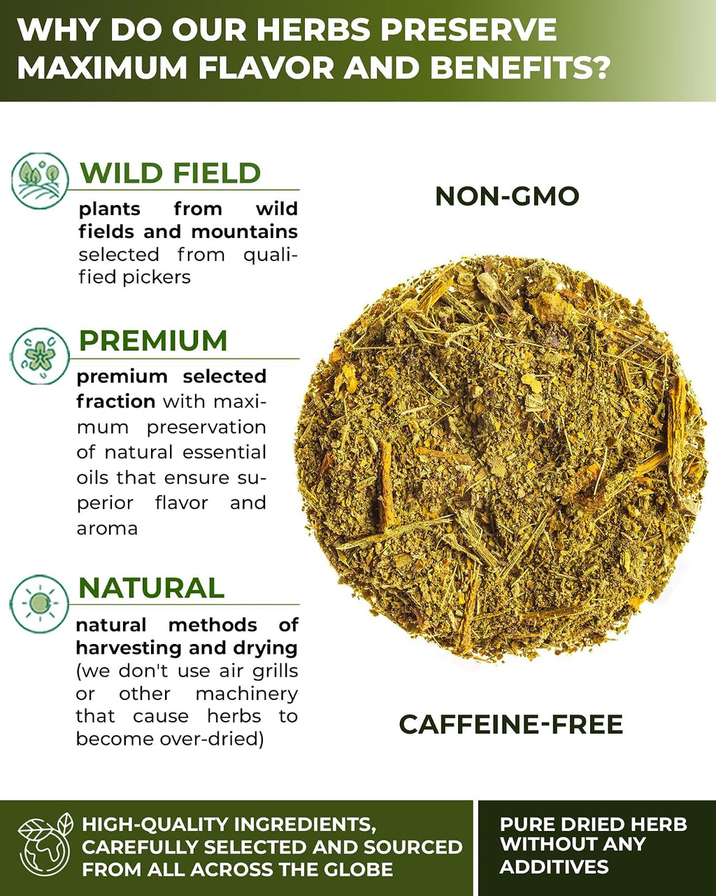 Organic herbal tea for relaxation