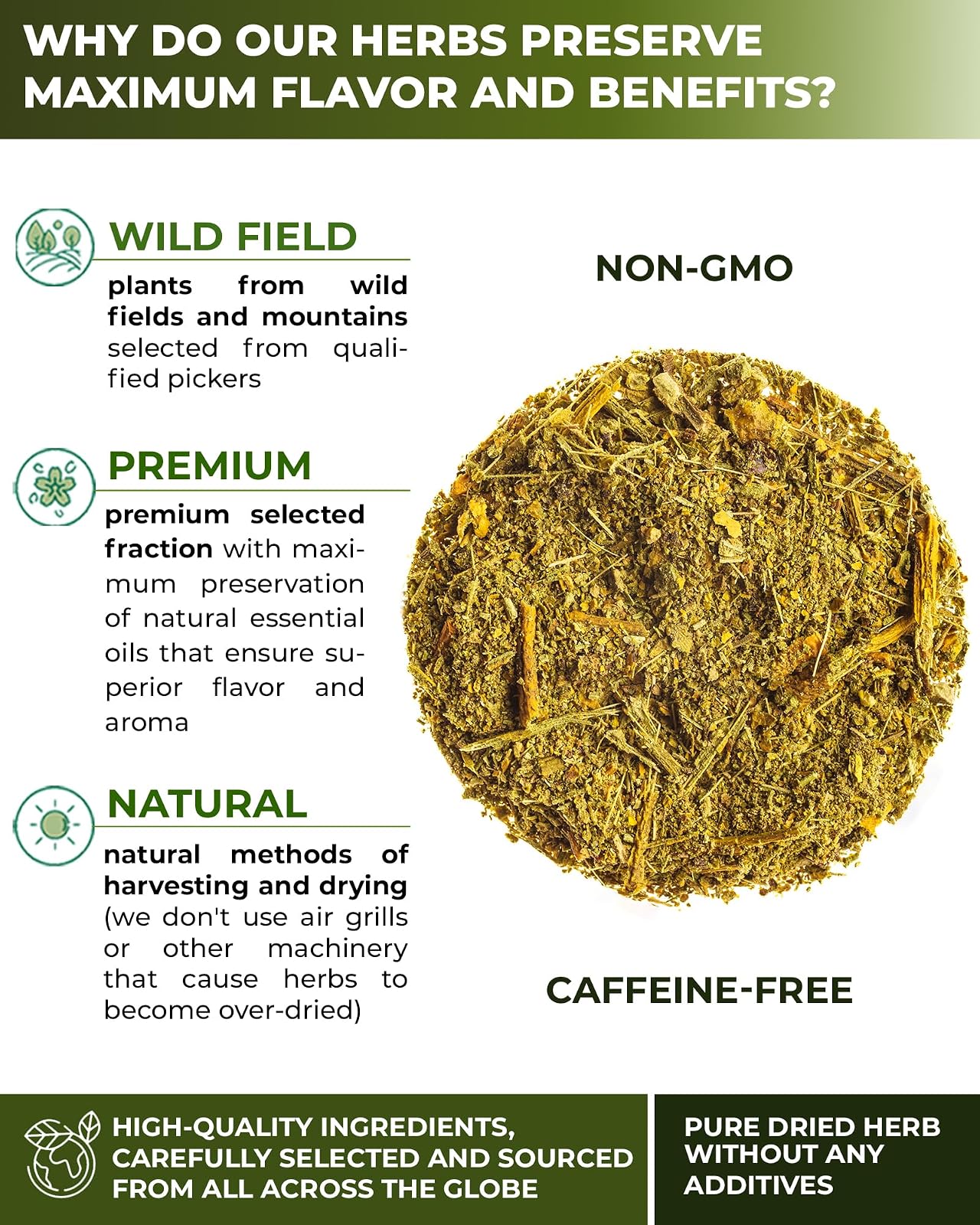 Organic herbal tea for relaxation