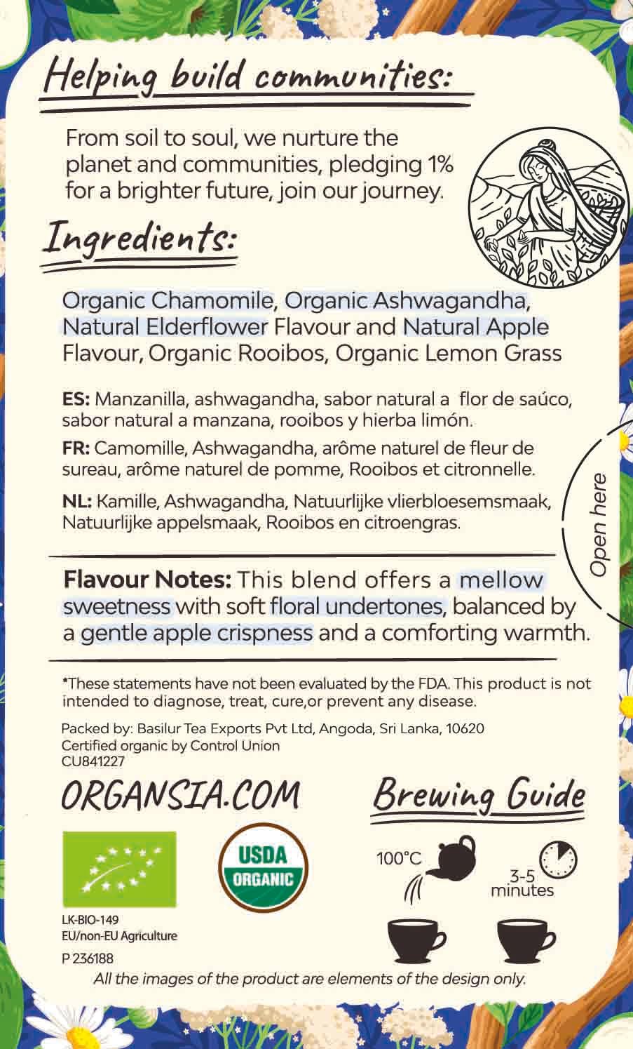 organic herbal tea for relaxation