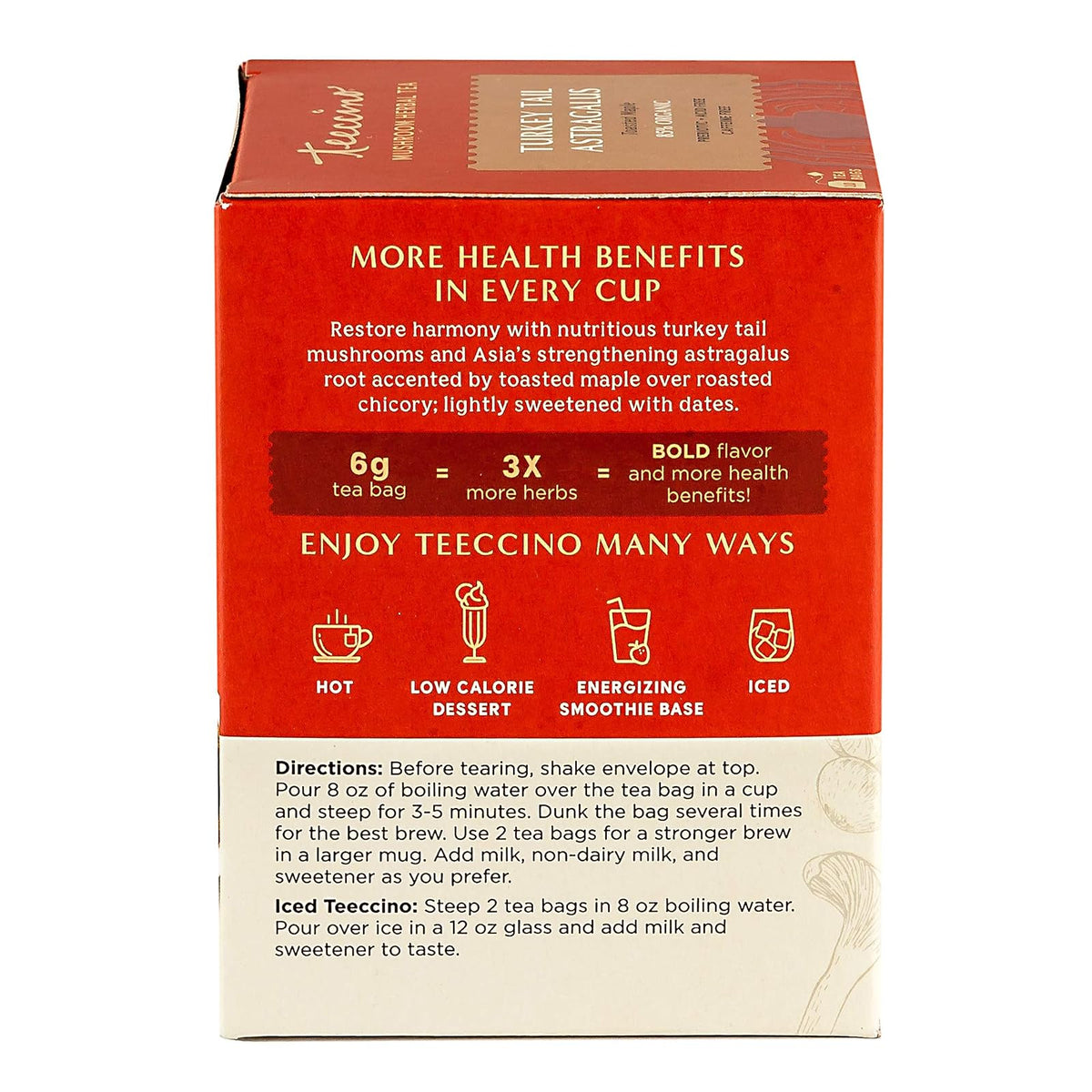 Organic herbal tea for relaxation