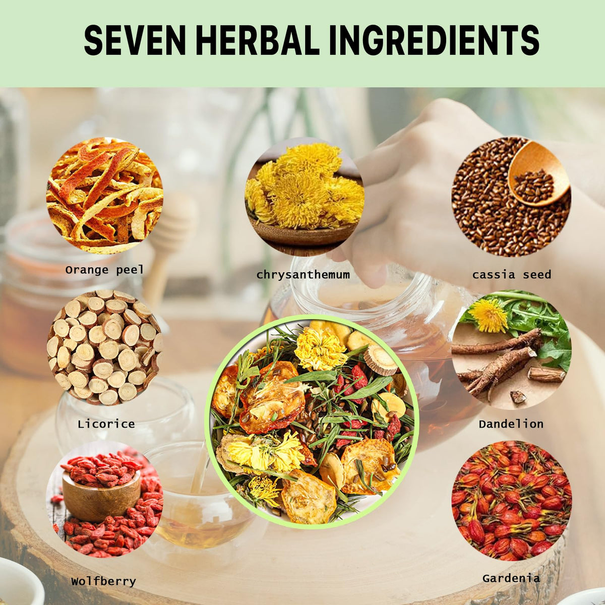 Organic herbal tea for wellness