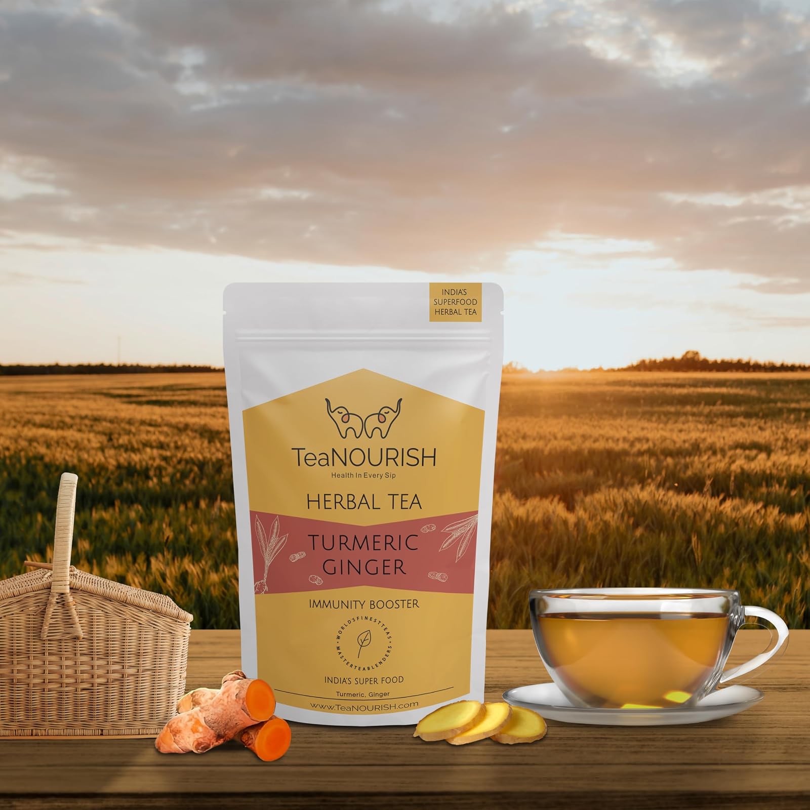 Organic herbal tea for wellness