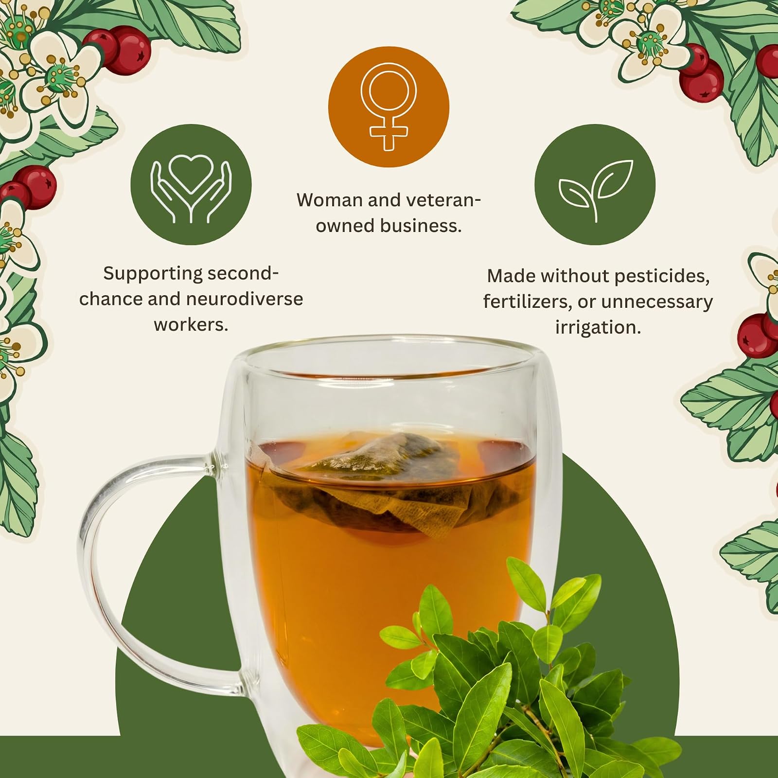 Organic herbal tea for wellness
