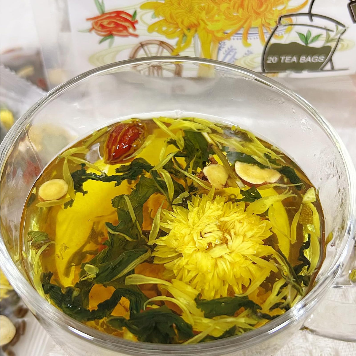Organic herbal tea for wellness