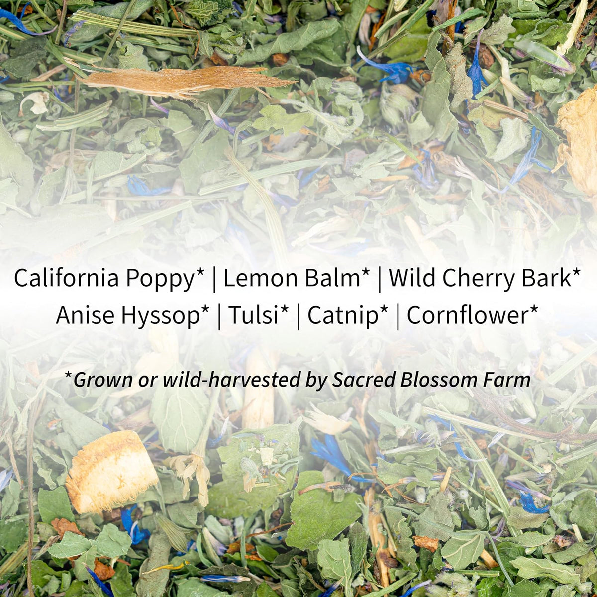organic herbal tea with calming properties
