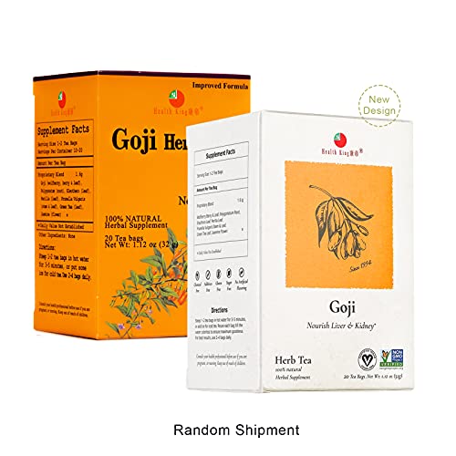 Organic herbal tea with goji