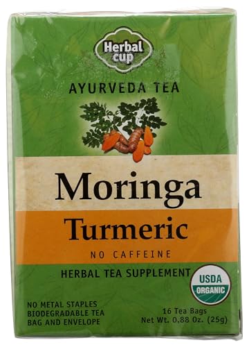 organic herbal tea with moringa