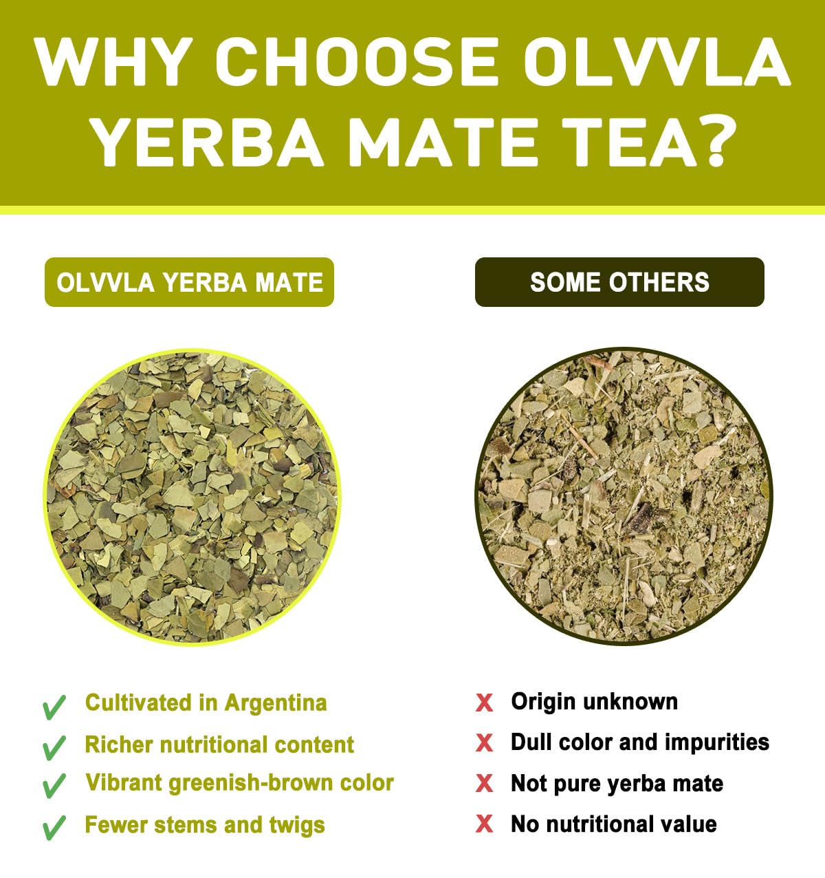Organic herbal yerba mate tea