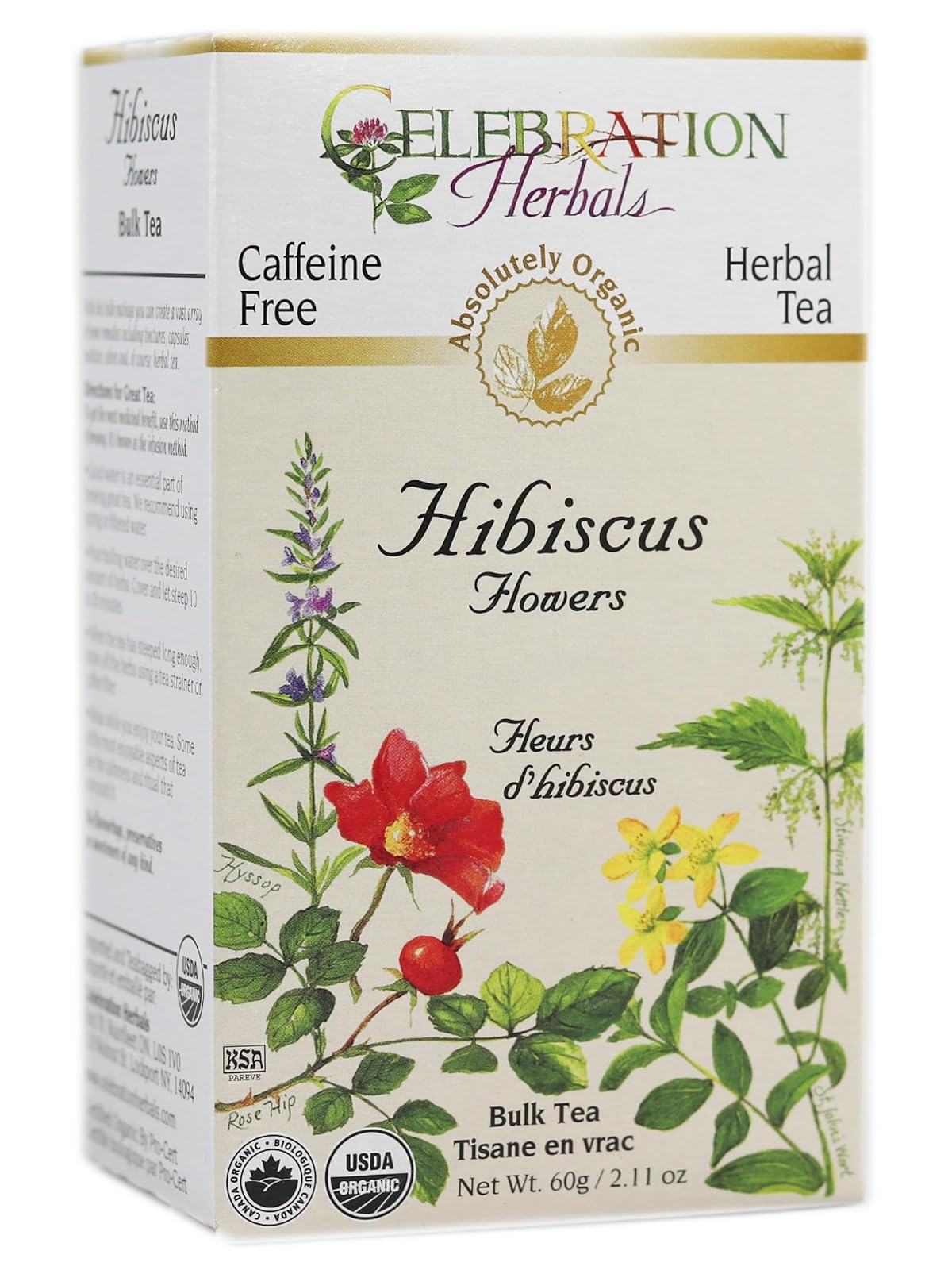 organic hibiscus flower herbal tea