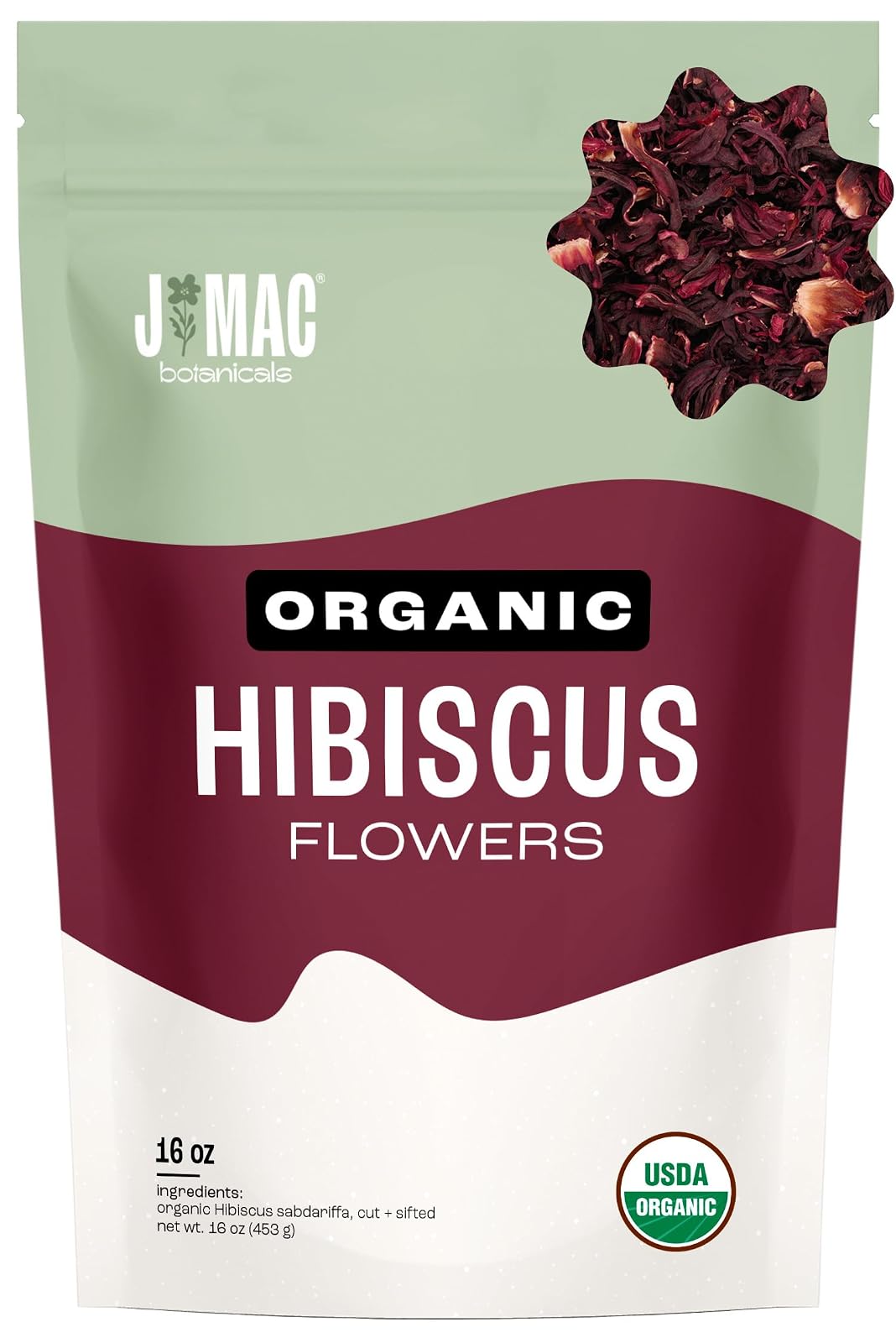 organic hibiscus flower tea