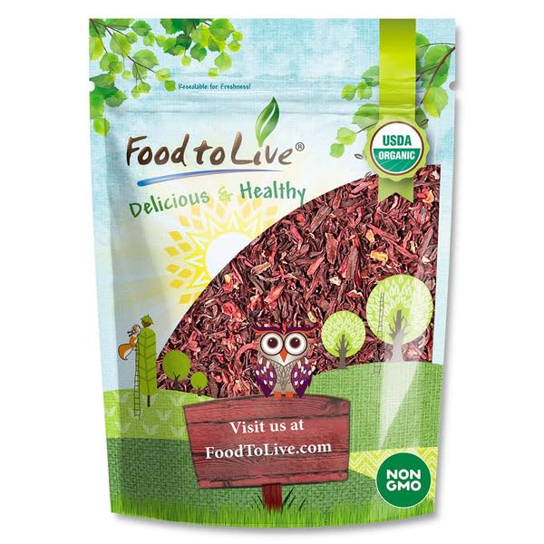 Organic hibiscus flowers loose leaf tea